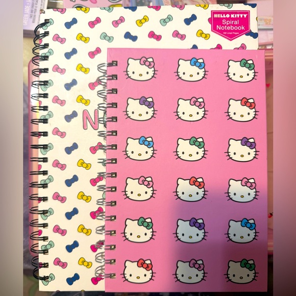 Hello Kitty | Office | Hello Kitty Spiral Hard Cover Notebooks Set ...